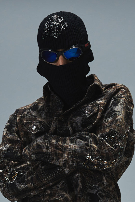 Cross Rhinestone Bbalaclava Beanie｜SUPPLIER｜ビーニー