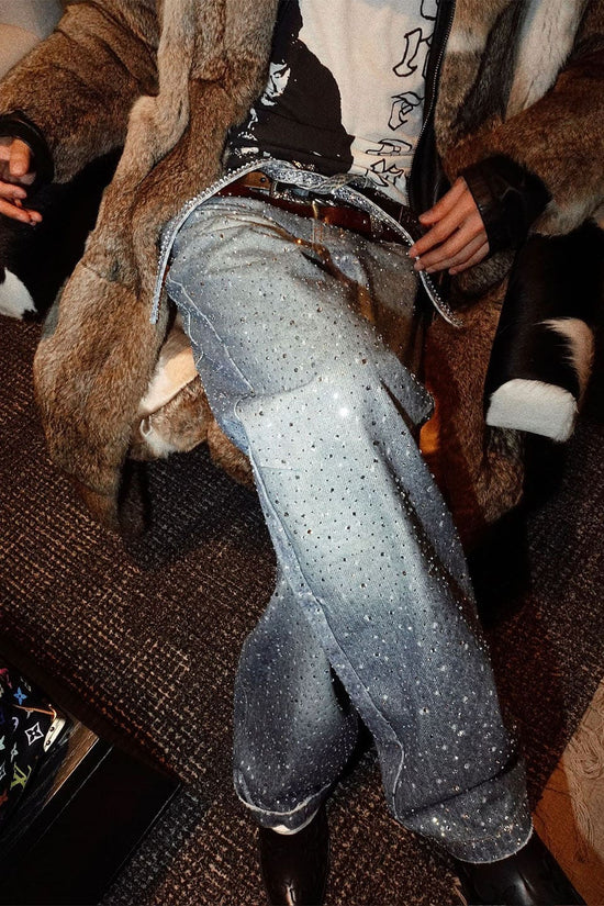 3D Printing Washed Full Diamond Denim｜Birth Of Royal Child｜デニムパンツ